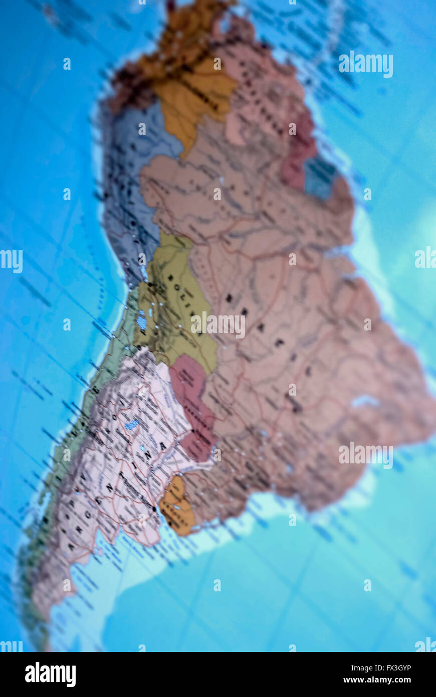 Mappa del sud america immagini e fotografie stock ad alta risoluzione ...