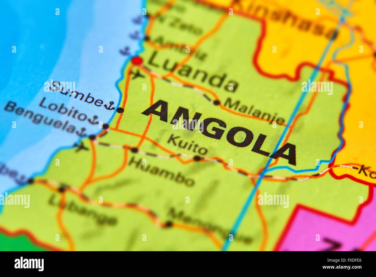 Mappa dell'angola immagini e fotografie stock ad alta risoluzione - Alamy