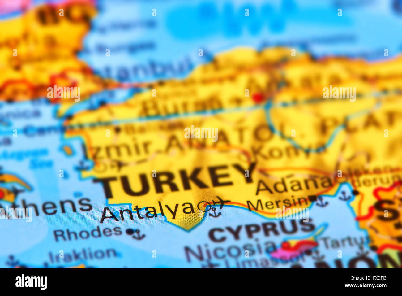 Mappa di antalya immagini e fotografie stock ad alta risoluzione - Alamy