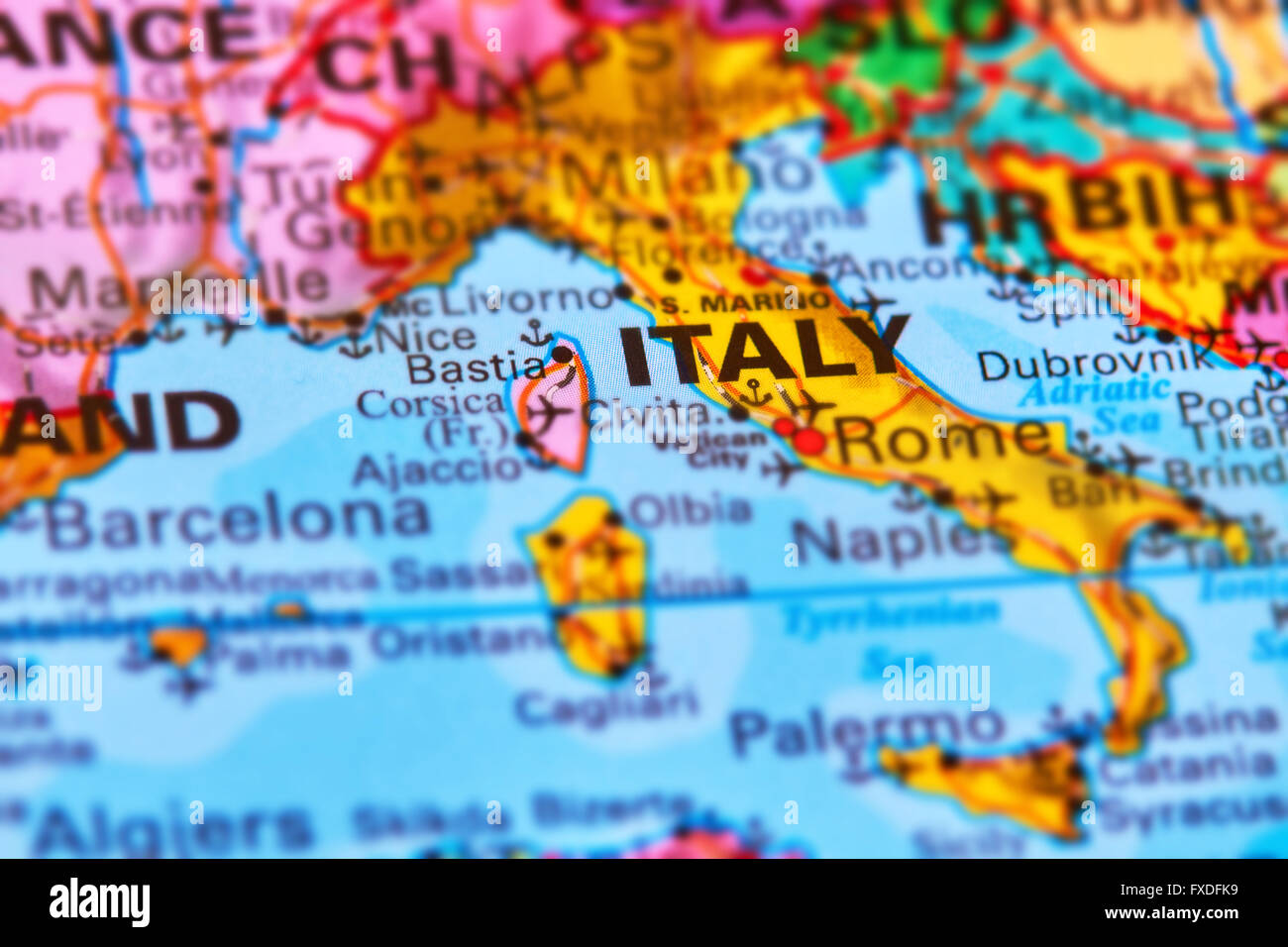 Mappa italia immagini e fotografie stock ad alta risoluzione - Alamy