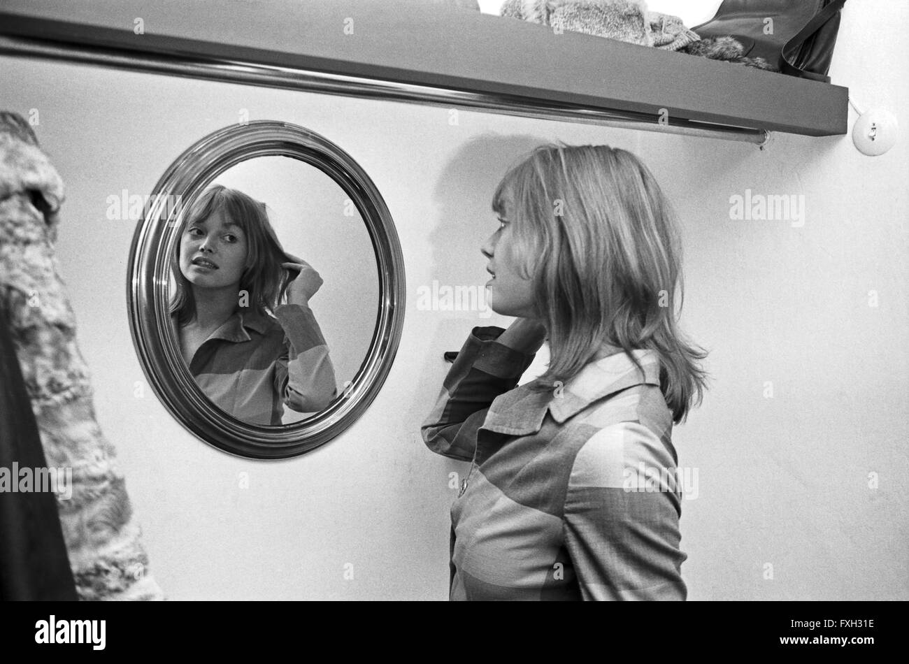 Deutsche Schauspielerin und Fotomodell Andrea Rau, Deutschland 1970er ...