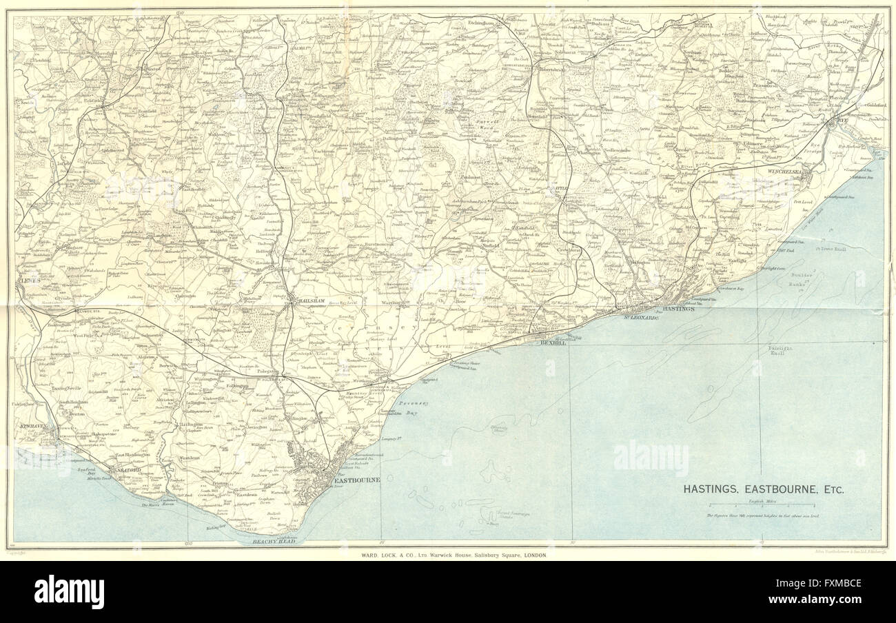 Mappa di eastbourne immagini e fotografie stock ad alta risoluzione - Alamy