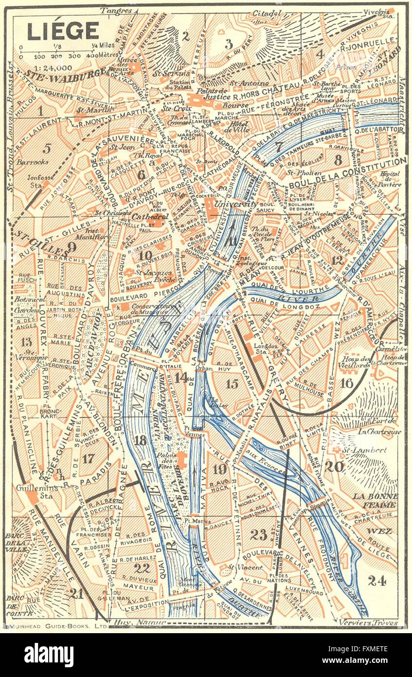 Liege map immagini e fotografie stock ad alta risoluzione - Alamy