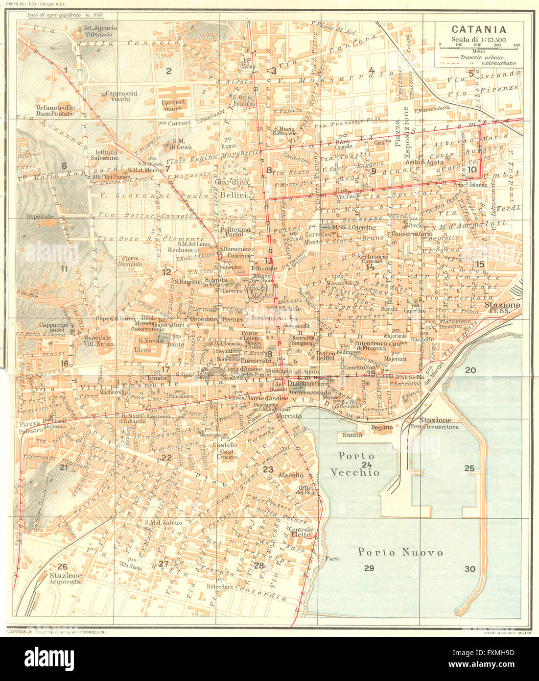 Mappa di catania immagini e fotografie stock ad alta risoluzione - Alamy
