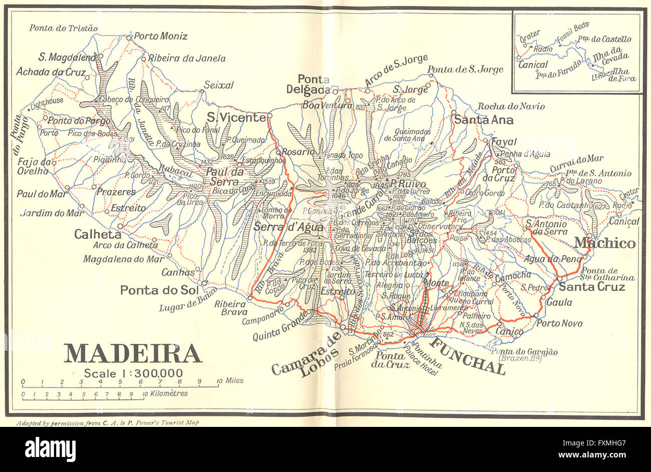 Map of madeira immagini e fotografie stock ad alta risoluzione - Alamy