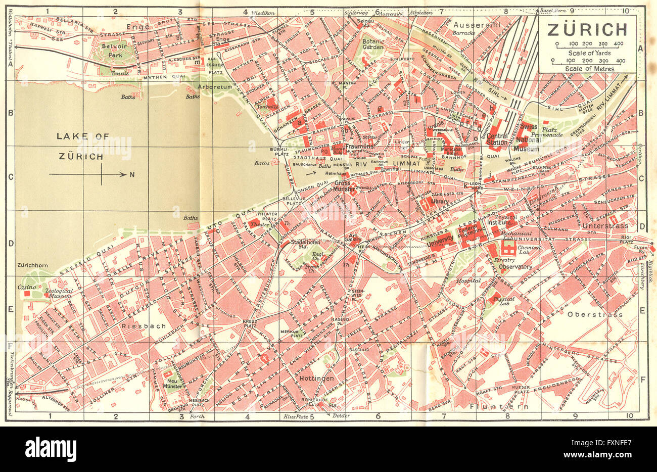 Mappa di zurigo immagini e fotografie stock ad alta risoluzione - Alamy