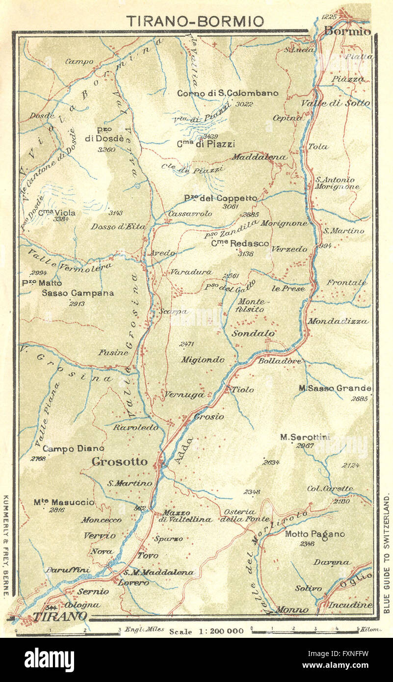 Bormio map immagini e fotografie stock ad alta risoluzione - Alamy