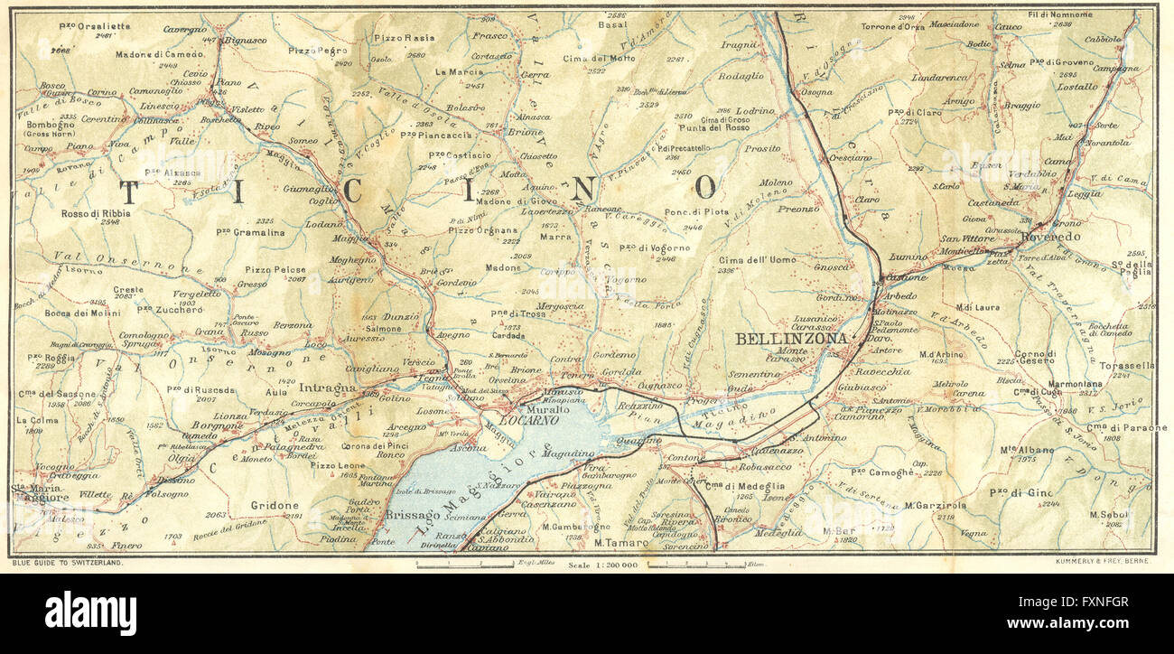 Map ticino immagini e fotografie stock ad alta risoluzione - Alamy