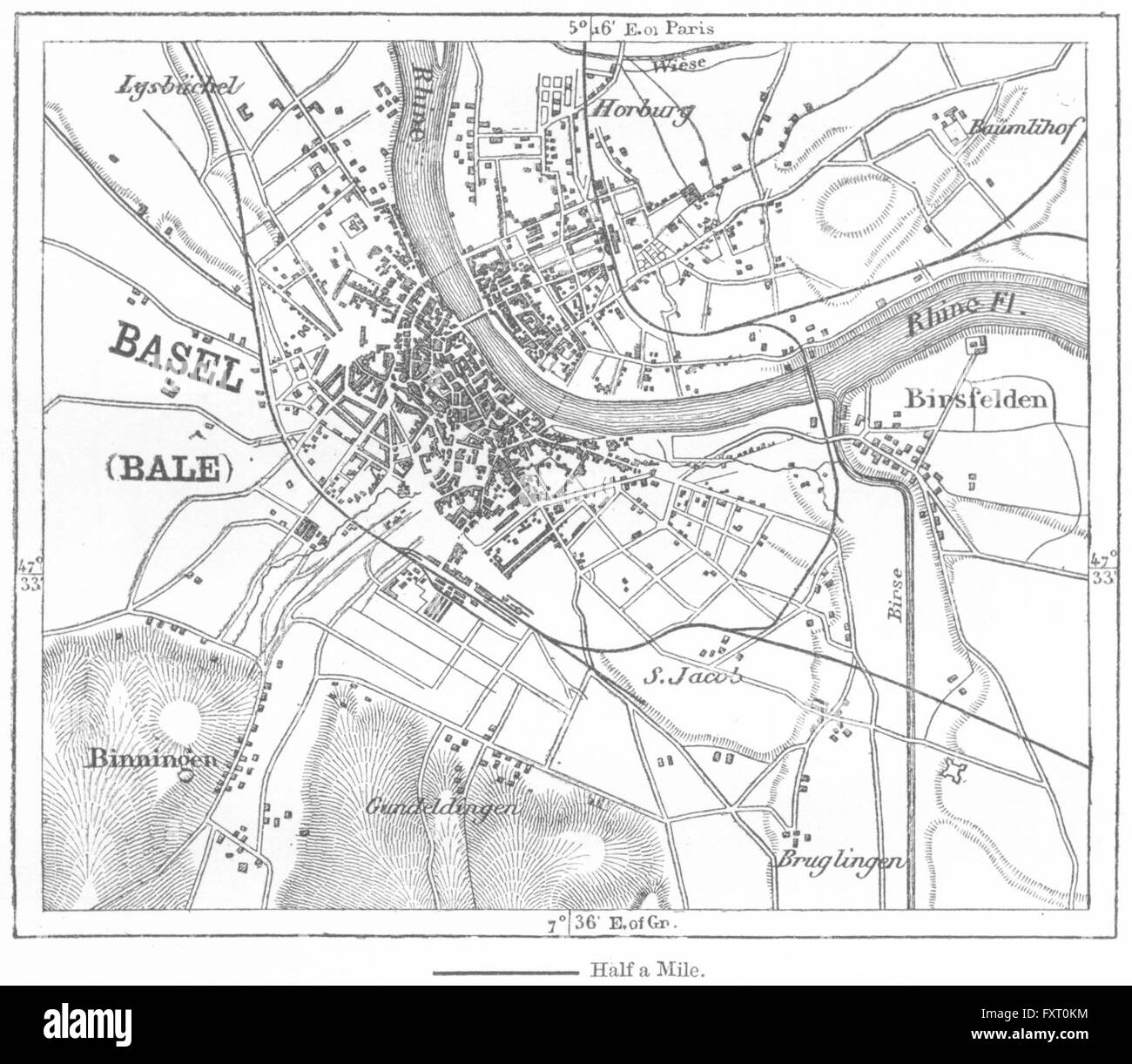 Antica mappa di basilea immagini e fotografie stock ad alta risoluzione ...