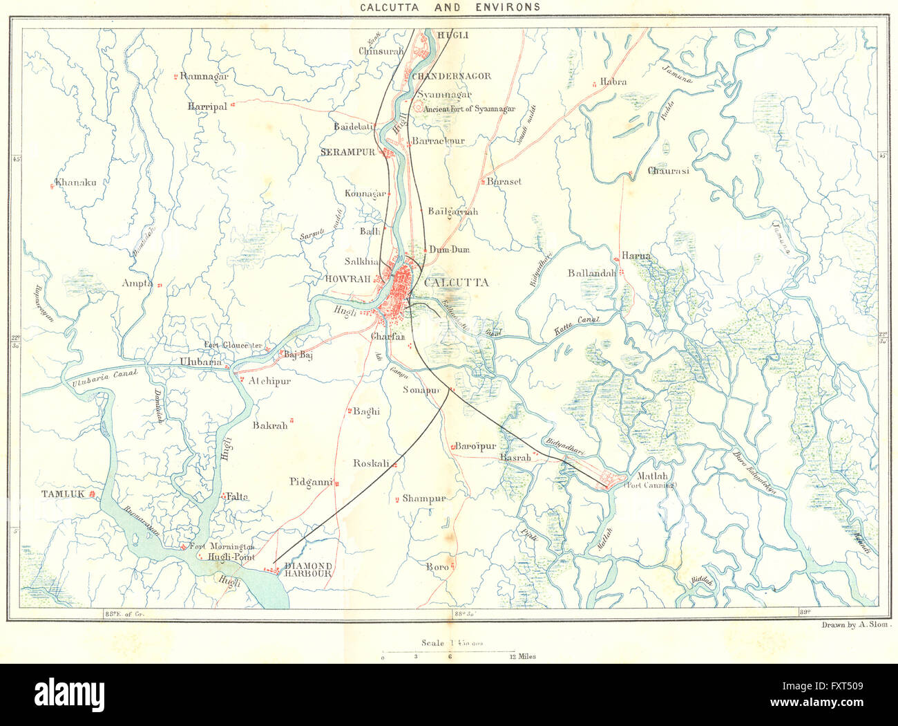 Mappa di kolkata immagini e fotografie stock ad alta risoluzione - Alamy
