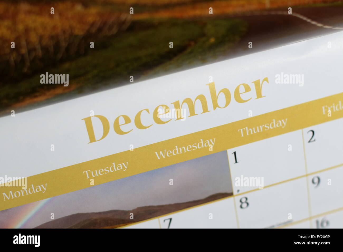 Dicembre calendario immagini e fotografie stock ad alta risoluzione - Alamy