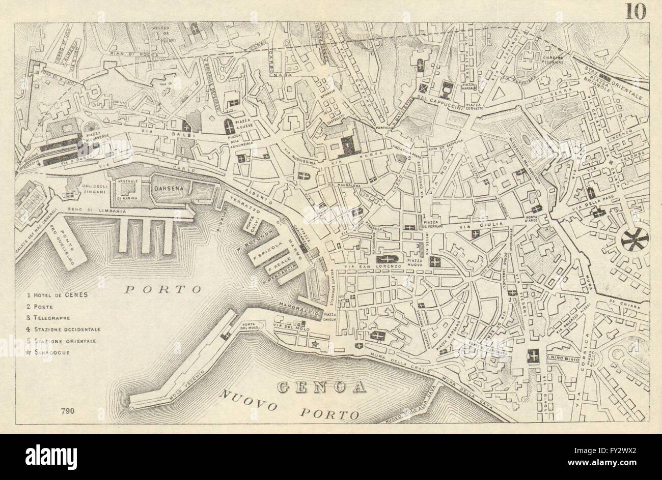 Mappa di genova immagini e fotografie stock ad alta risoluzione - Alamy