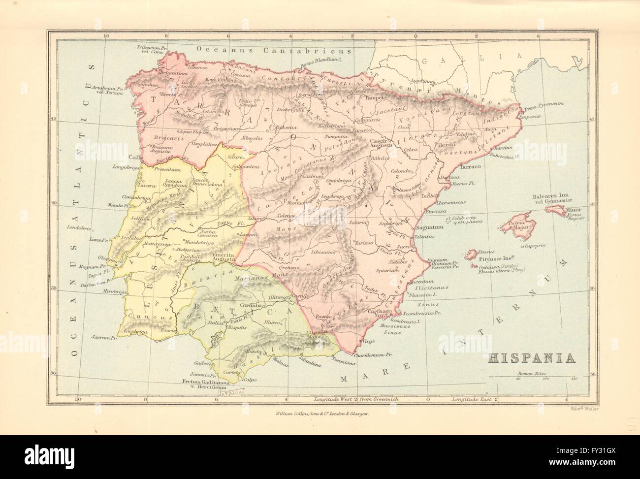 ROMAN IBERIA. 'Hispania'. Province. Spagna e Portogallo. Bartolomeo ...
