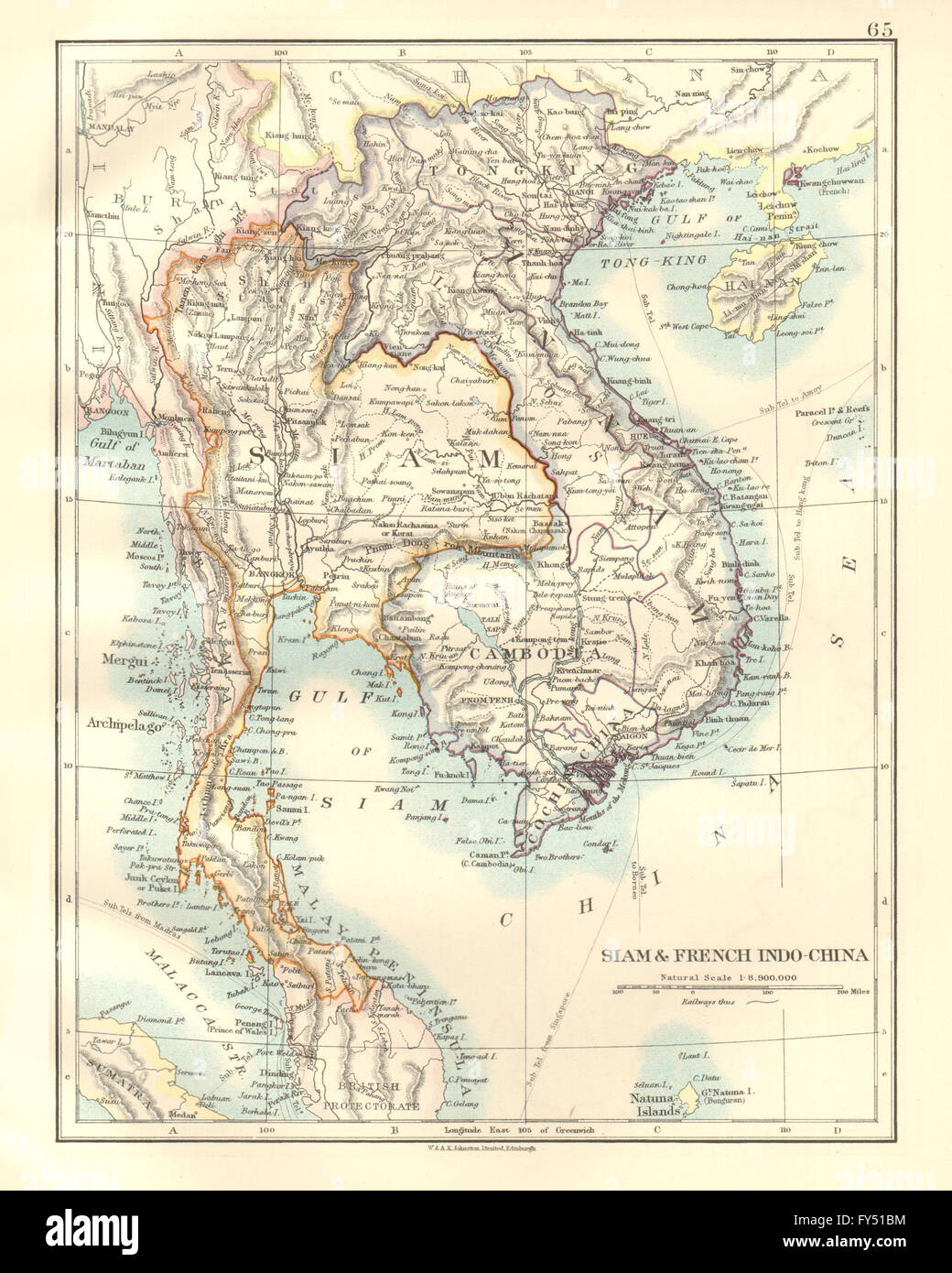 Indochina map immagini e fotografie stock ad alta risoluzione - Alamy