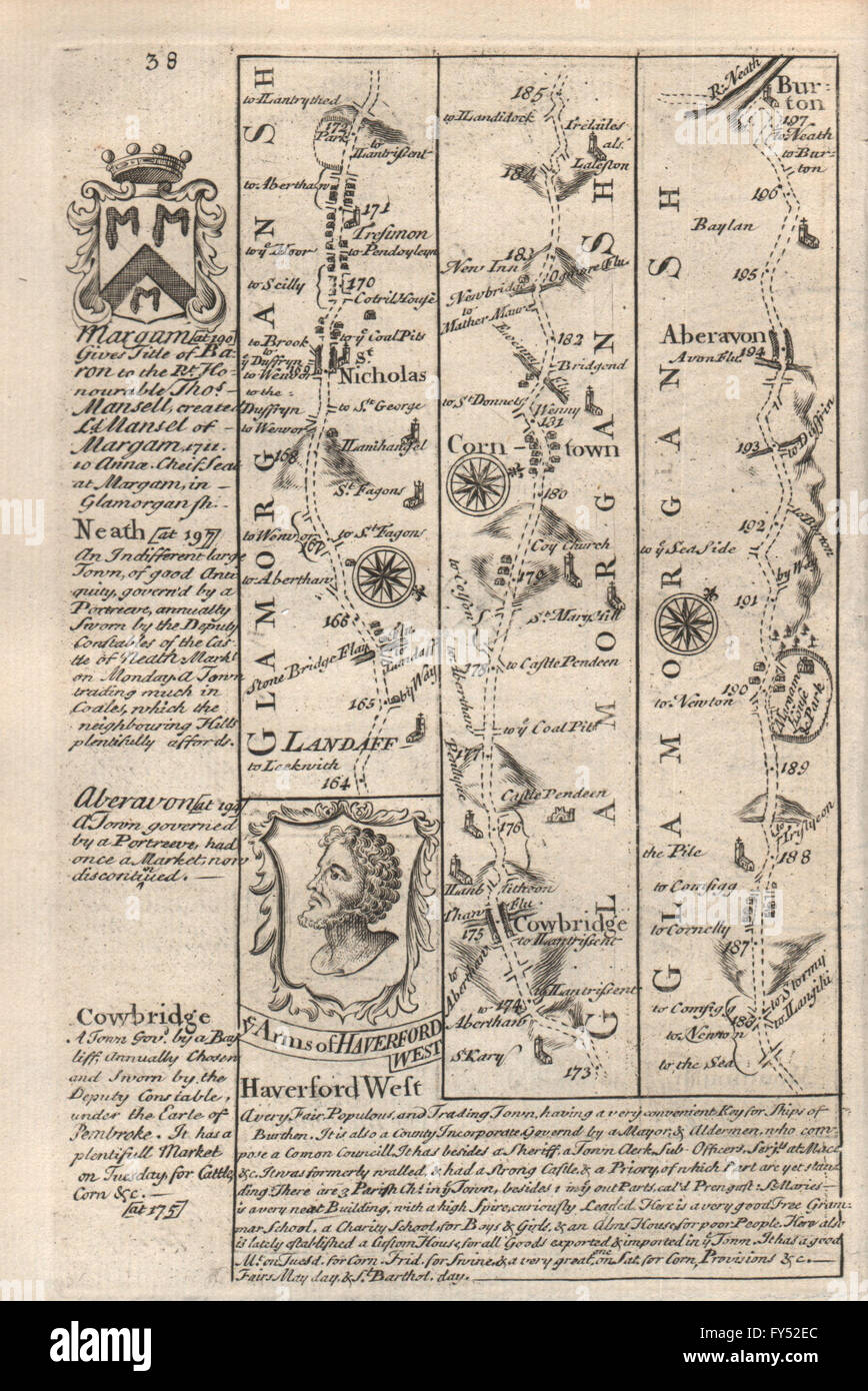 Mappa di cowbridge immagini e fotografie stock ad alta risoluzione - Alamy