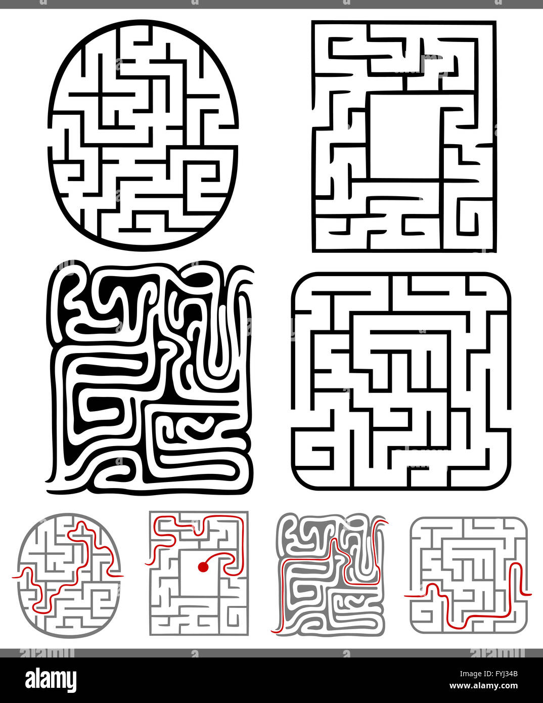 Mazes for kids immagini e fotografie stock ad alta risoluzione - Alamy