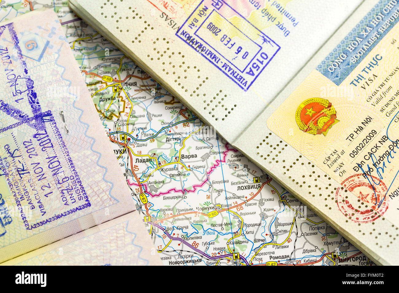 Timbro visto visa timbro immagini e fotografie stock ad alta ...