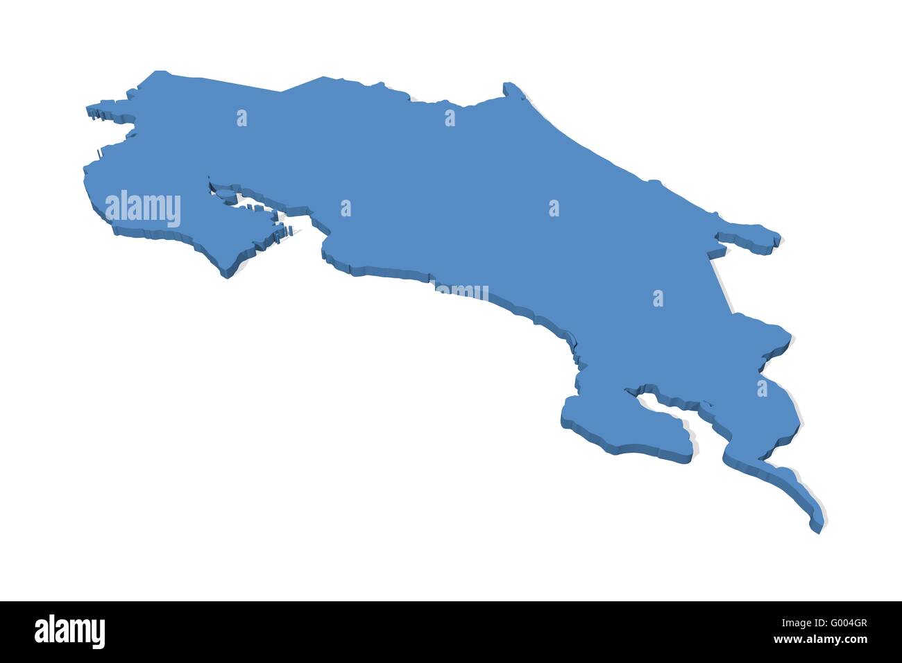 Mappa costa rica immagini e fotografie stock ad alta risoluzione - Alamy