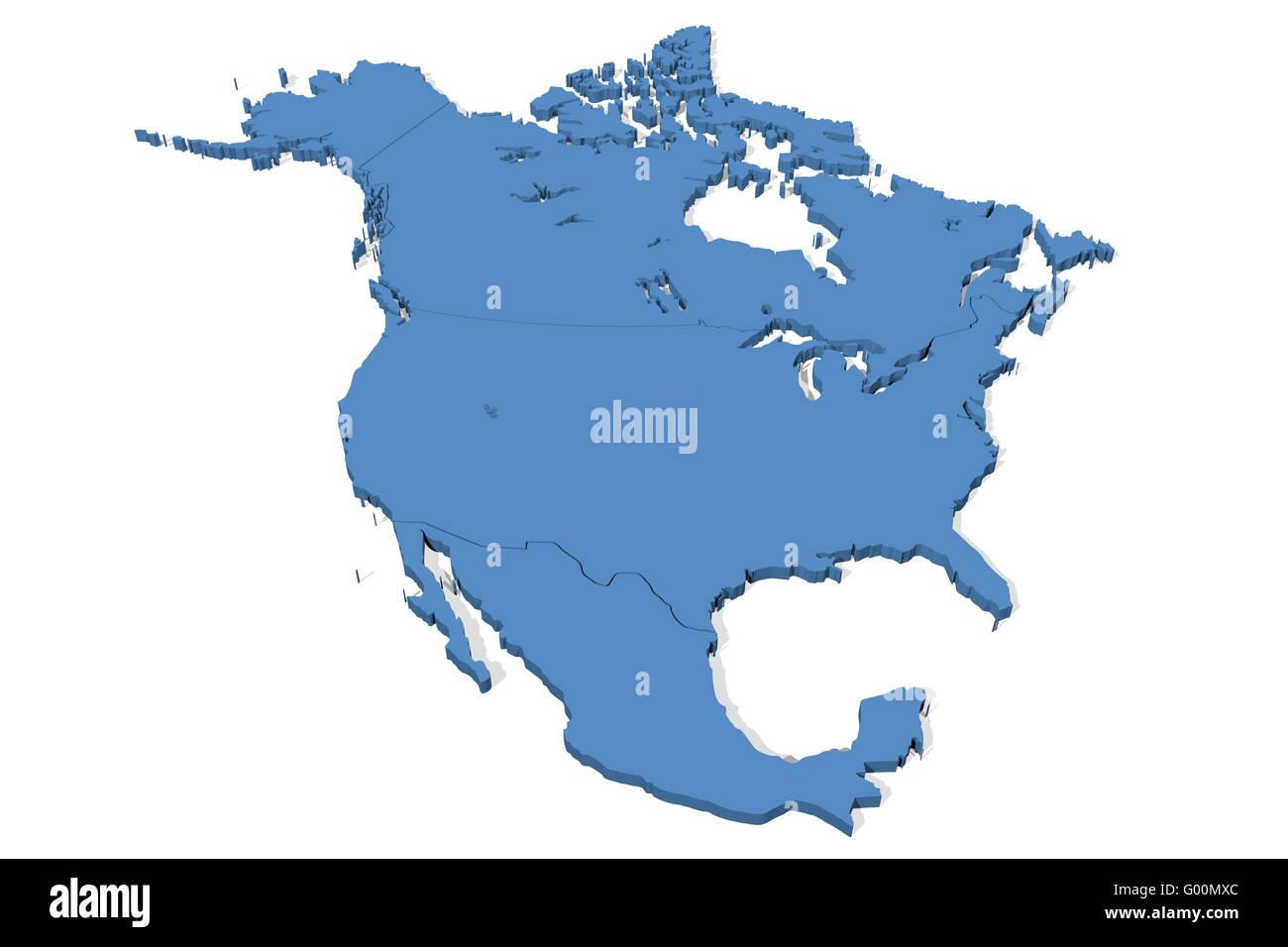 Mappa nor america immagini e fotografie stock ad alta risoluzione - Alamy