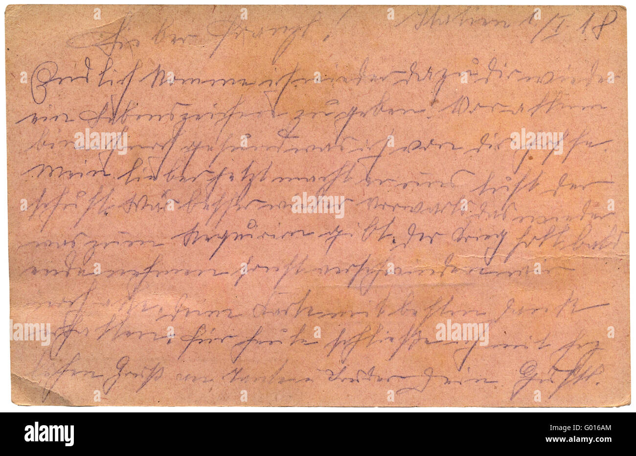 Cartolina vintage con sceneggiatura immagini e fotografie stock ad alta ...