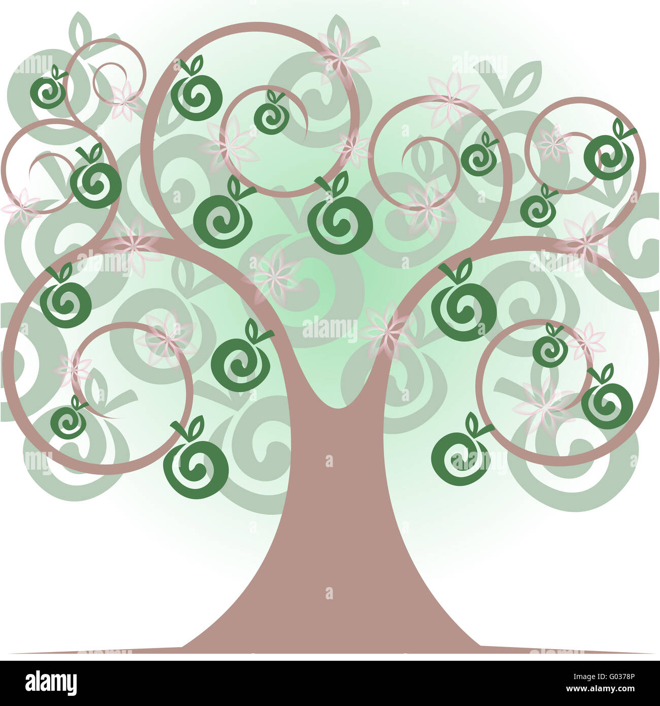 Albero stilizzato disegno rami immagini e fotografie stock ad alta ...