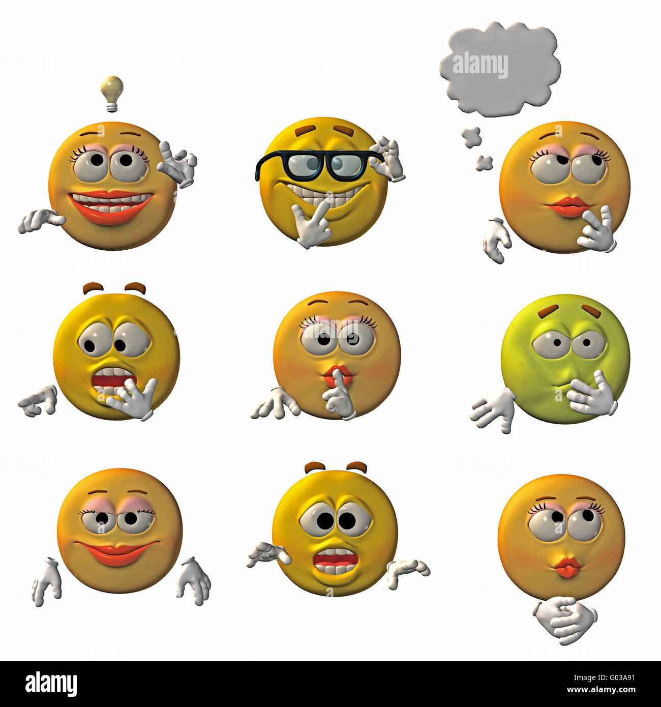 Smiley faces and emoticons immagini e fotografie stock ad alta ...