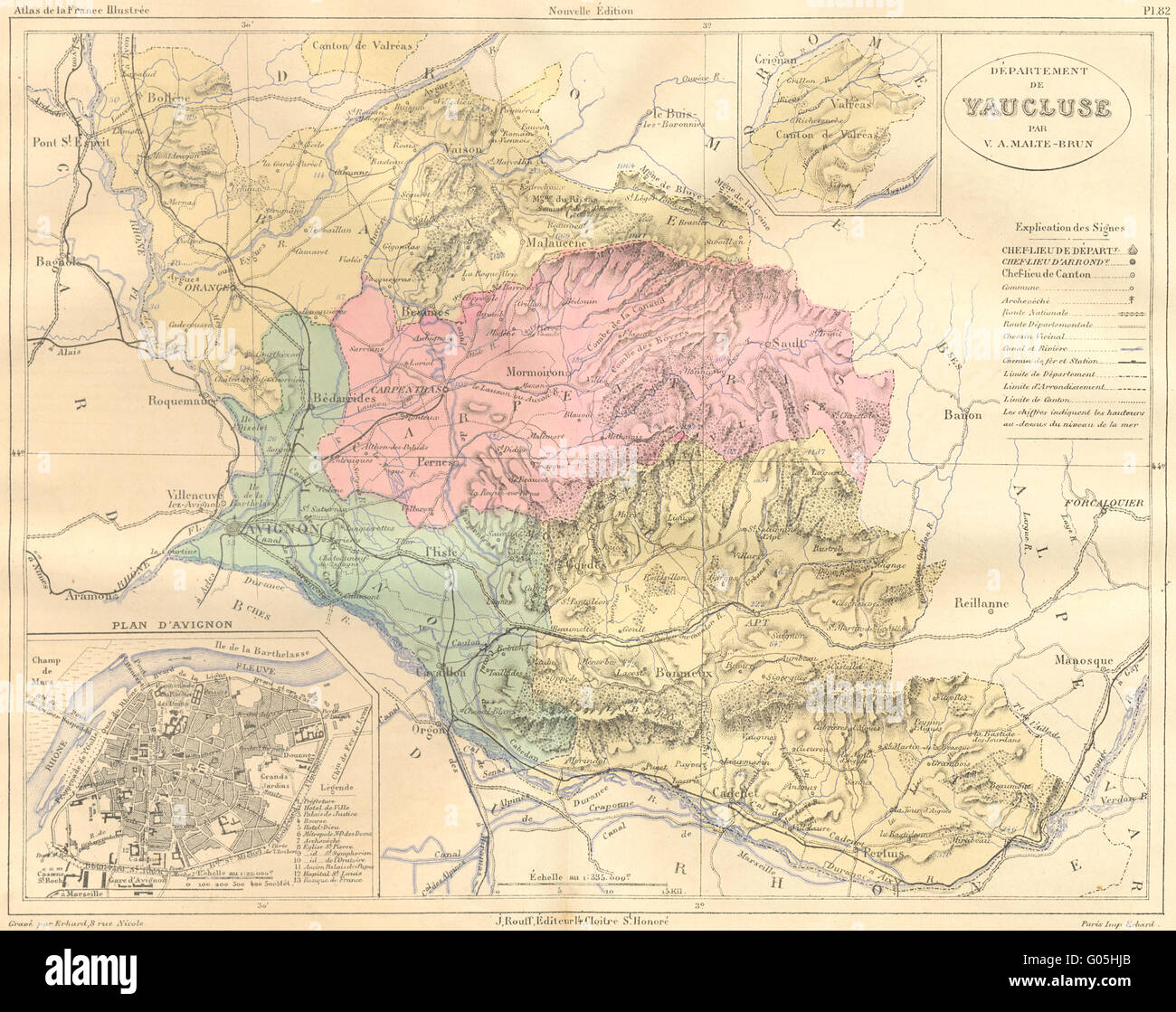 Mappa di avignone immagini e fotografie stock ad alta risoluzione - Alamy