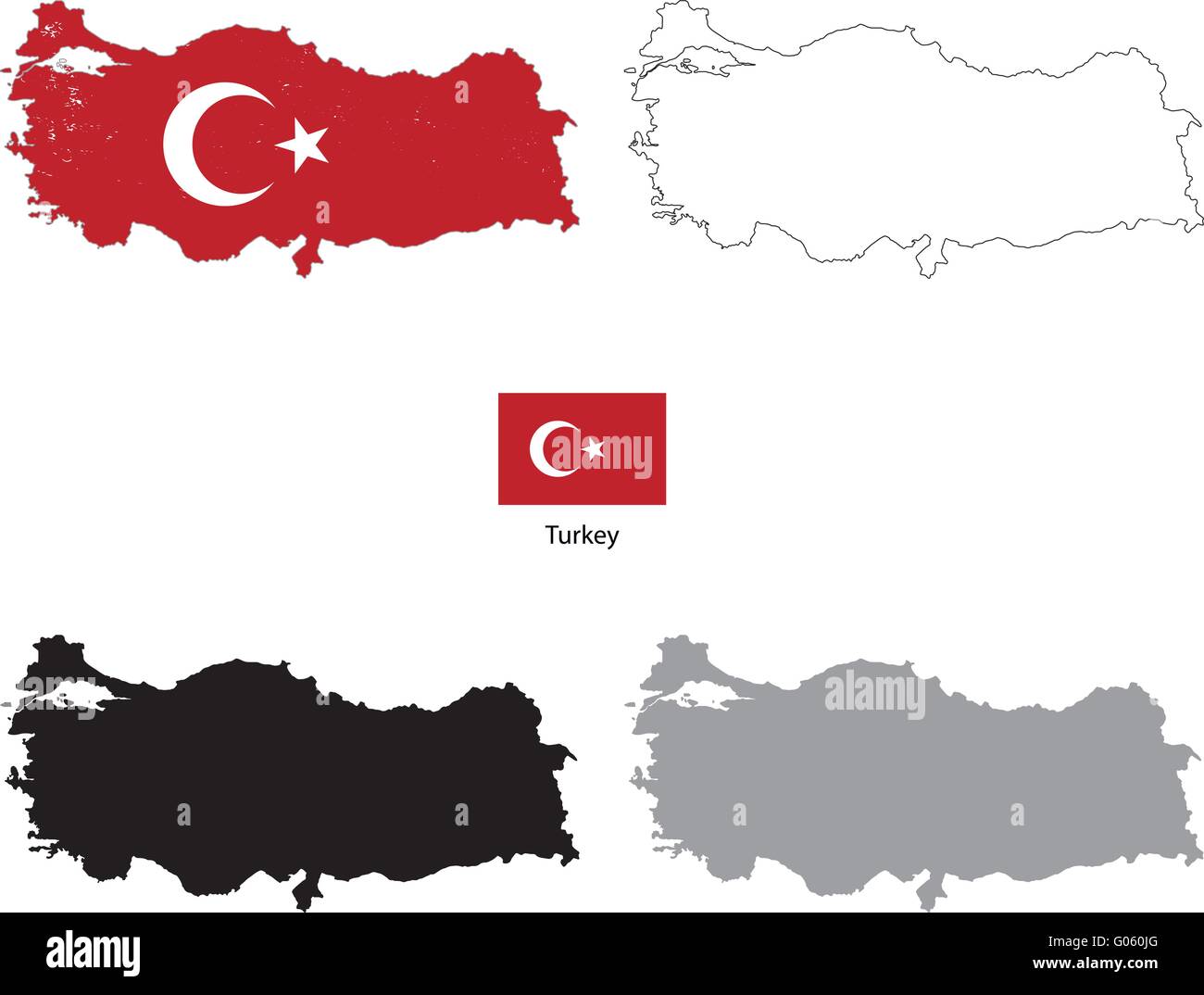 Turchia mappa confini immagini e fotografie stock ad alta risoluzione ...