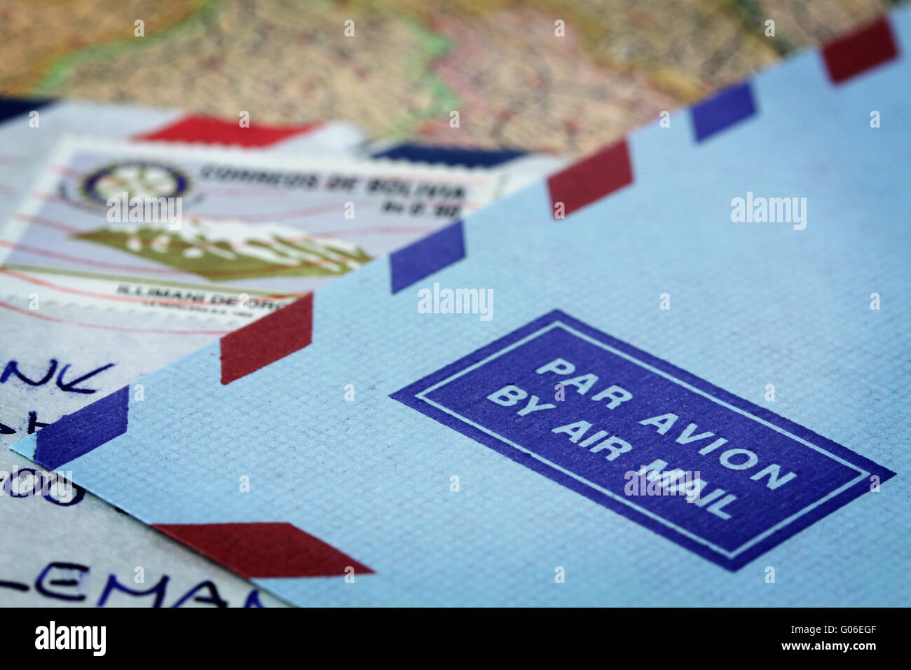 Mappa busta posta aerea immagini e fotografie stock ad alta risoluzione ...