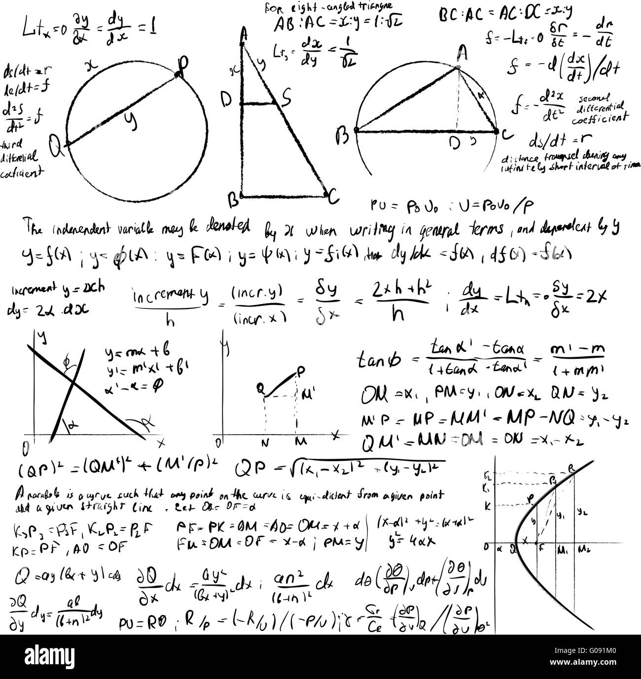 Carta matematica Foto e Immagini Stock in Bianco e Nero - Alamy