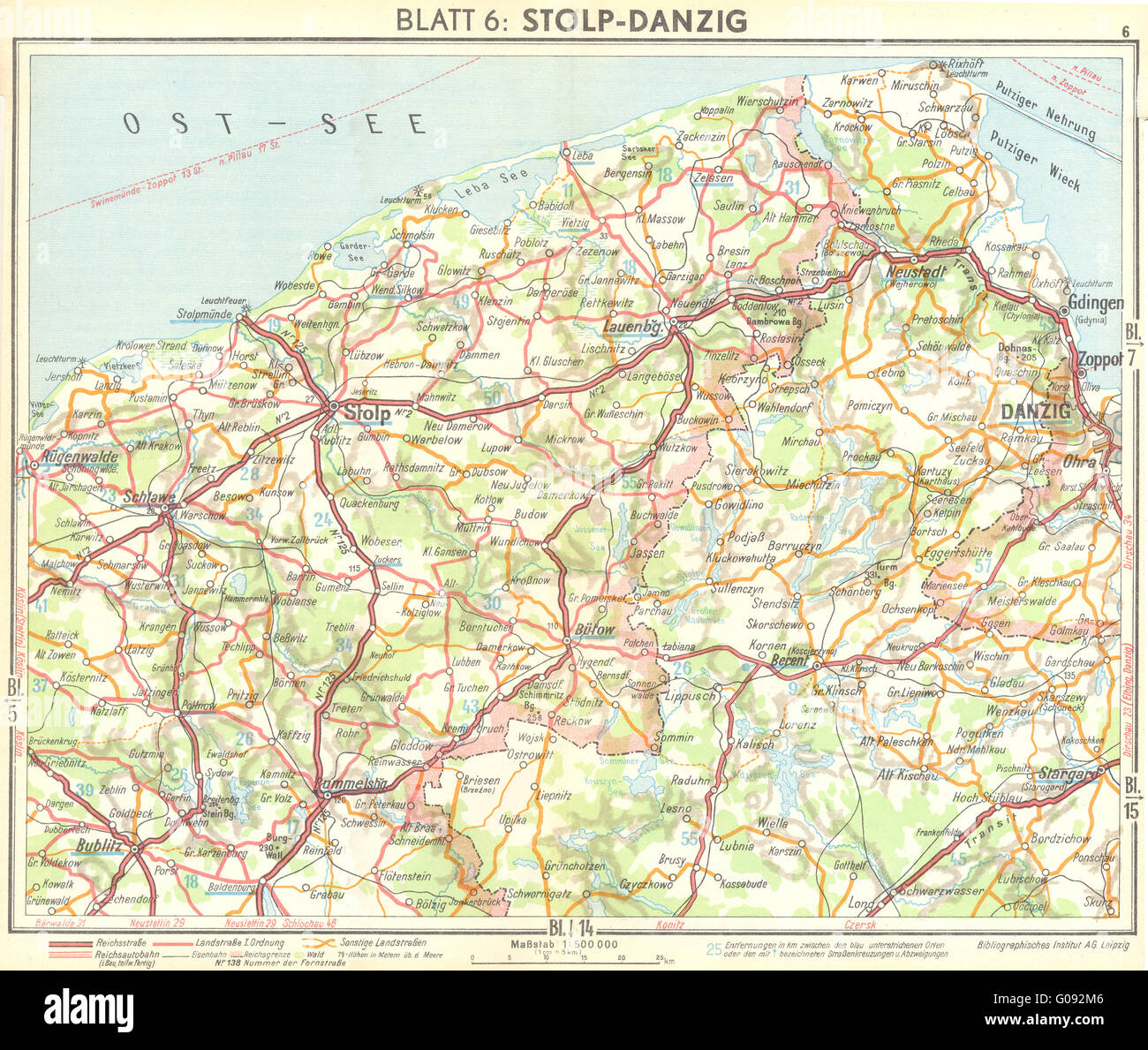 Mappa di danzica immagini e fotografie stock ad alta risoluzione - Alamy