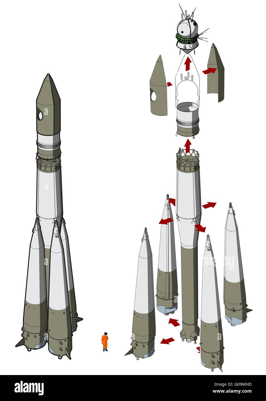 Prima il razzo sovietico immagini e fotografie stock ad alta ...
