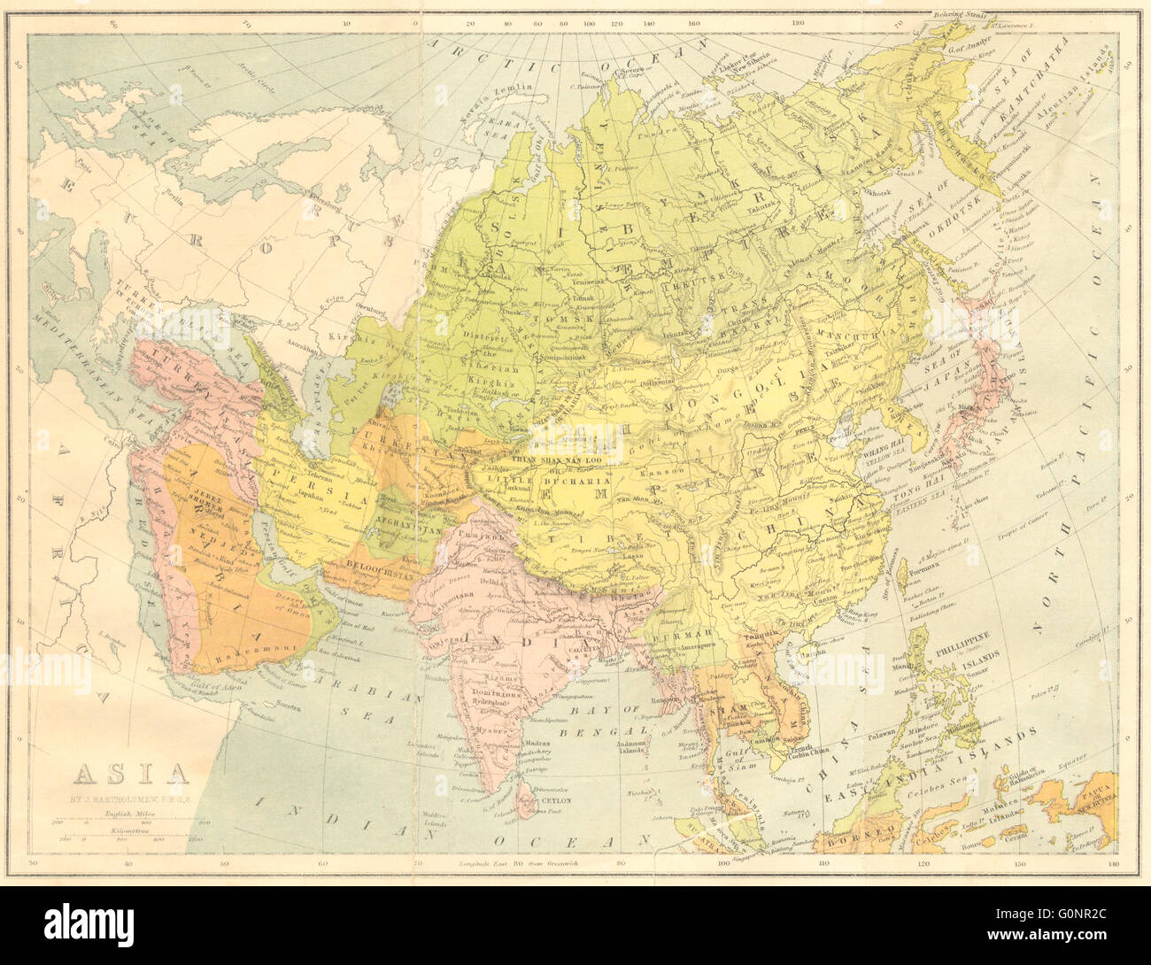 Asia cartina immagini e fotografie stock ad alta risoluzione - Alamy