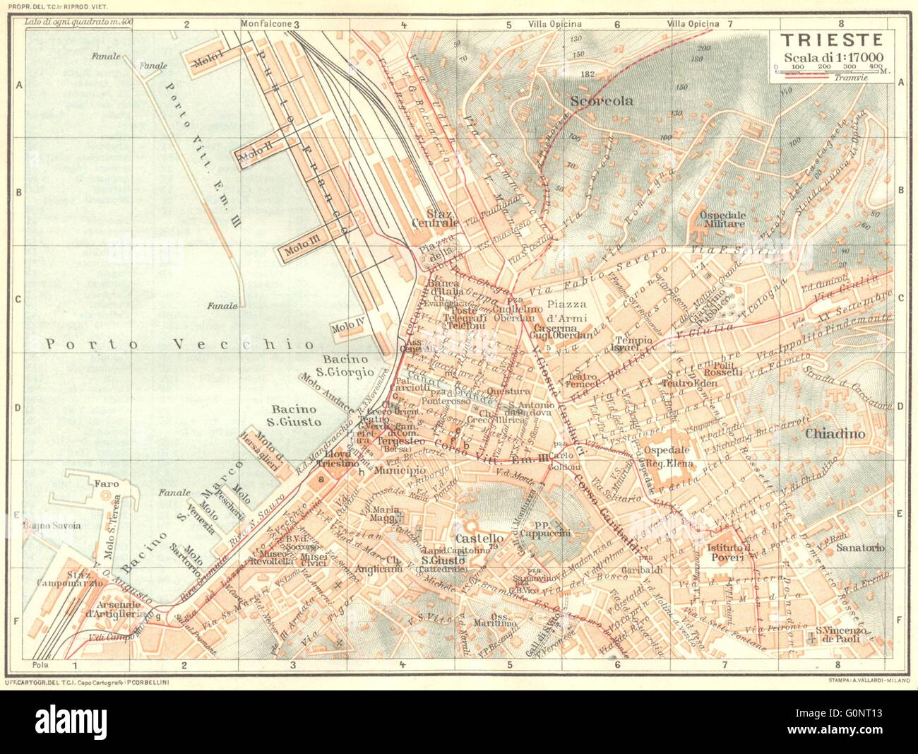 Mappa Trieste Immagini e Fotos Stock - Alamy