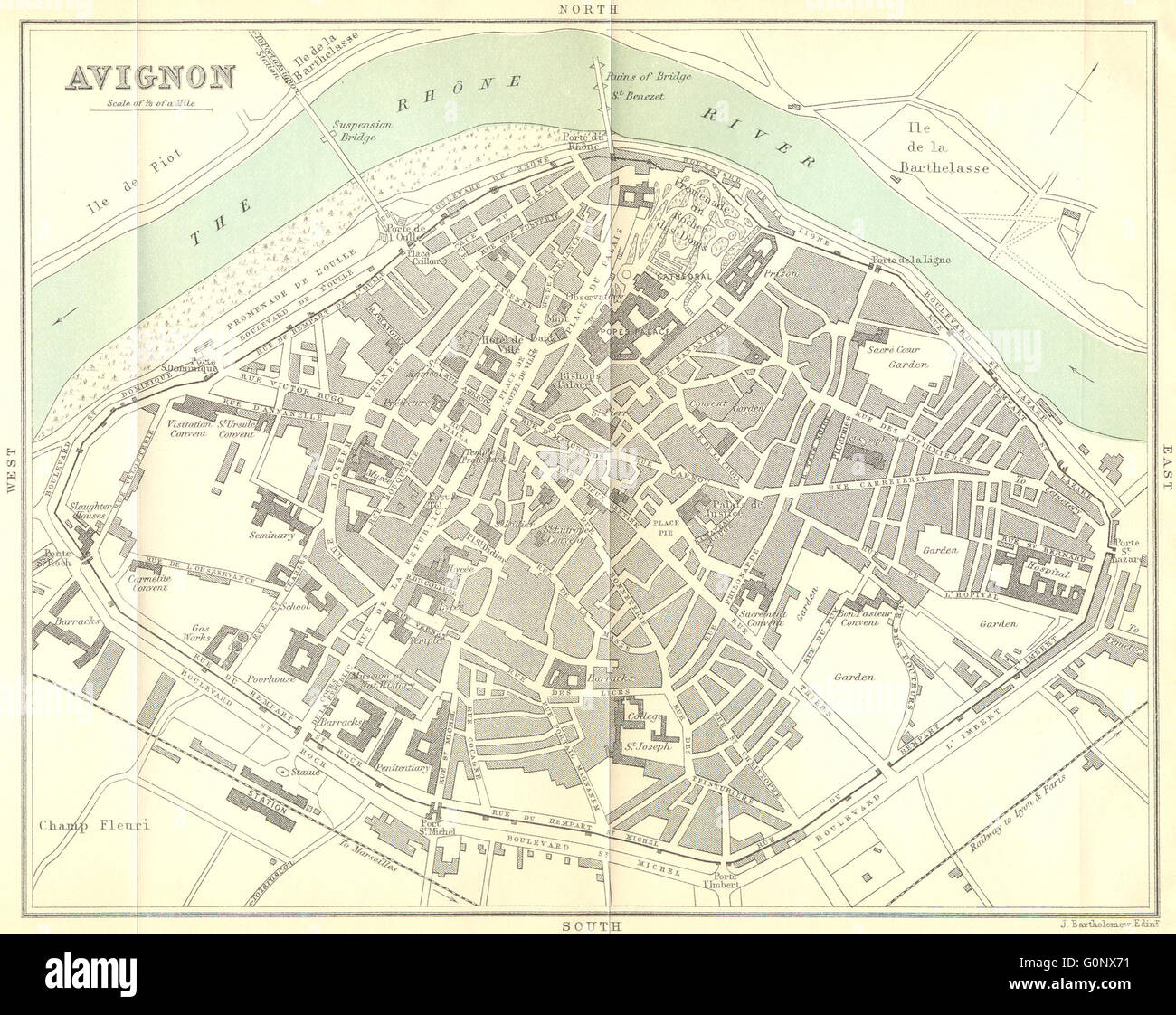 Map avignon france immagini e fotografie stock ad alta risoluzione - Alamy