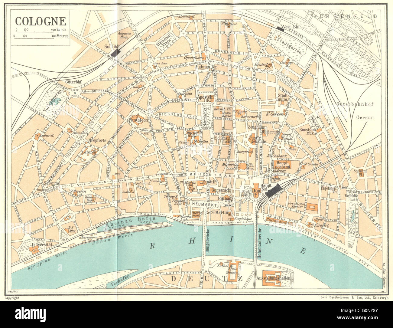 Mappa d'epoca di colonia immagini e fotografie stock ad alta ...