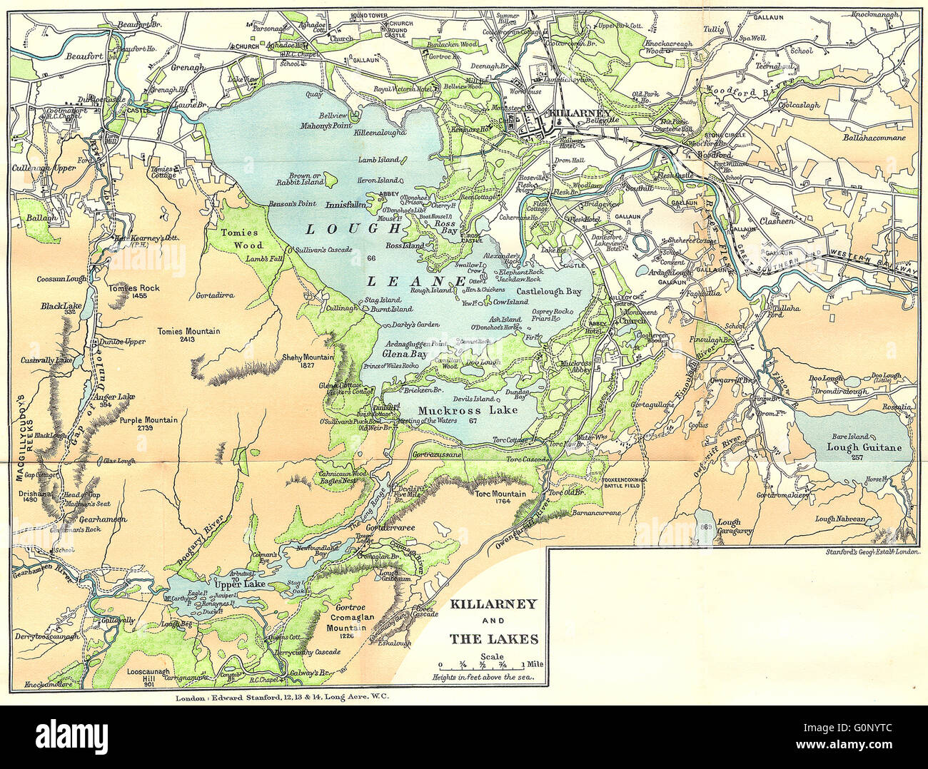 Irlanda Laghi Cartina Immagini e Fotos Stock - Alamy