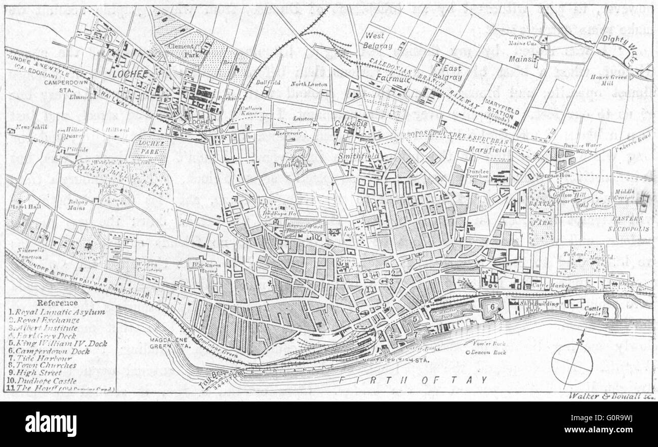 Dundee map immagini e fotografie stock ad alta risoluzione - Alamy