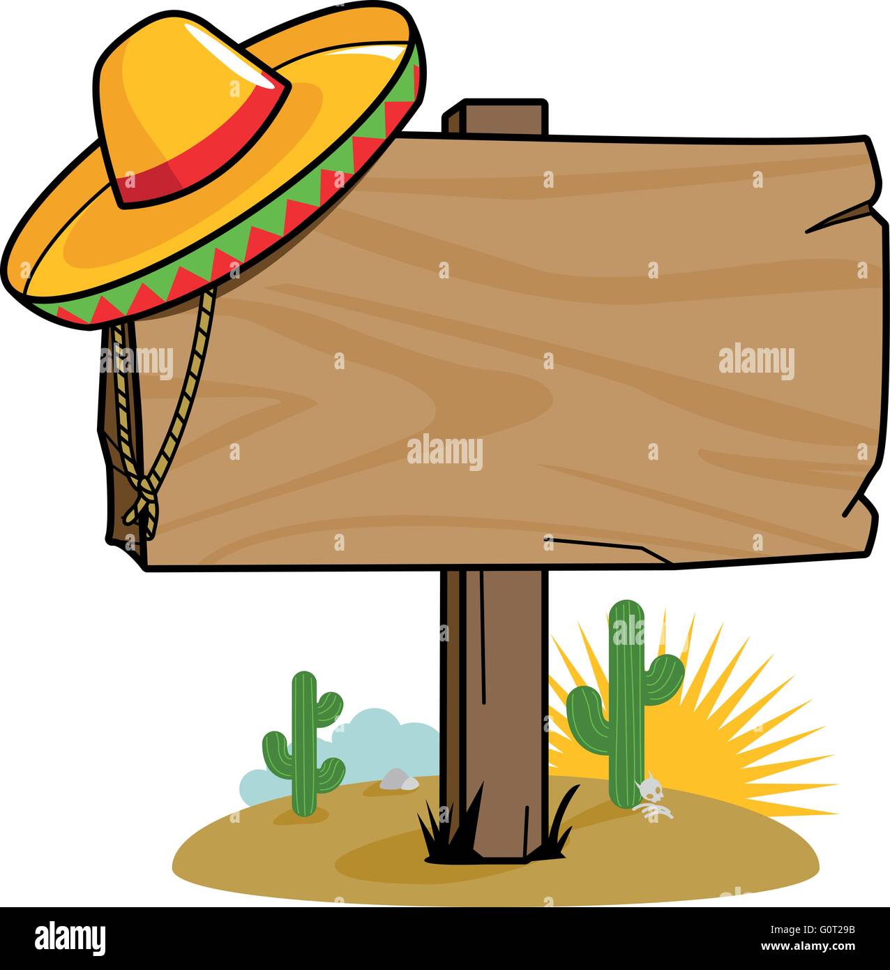 Cartello messicano Immagini Vettoriali Stock - Alamy
