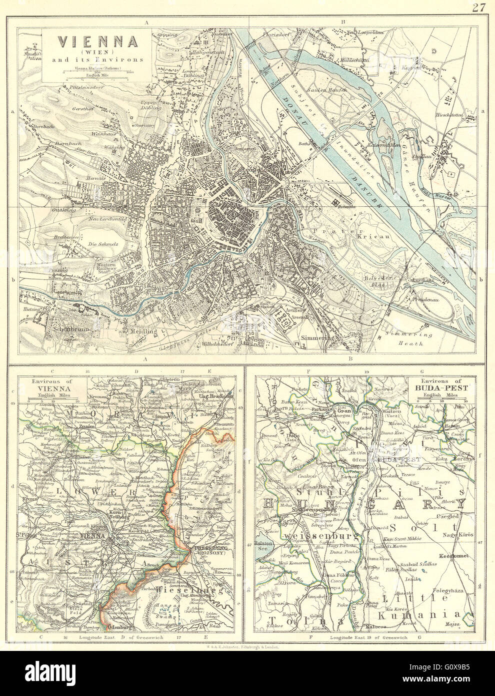 Mappa dell'area di vienna immagini e fotografie stock ad alta ...