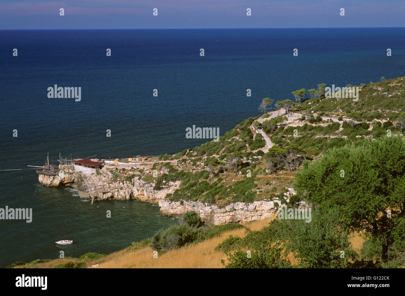 Trabucco di Monte Pucci, il promontorio del Gargano, Peschici, il Parco ...
