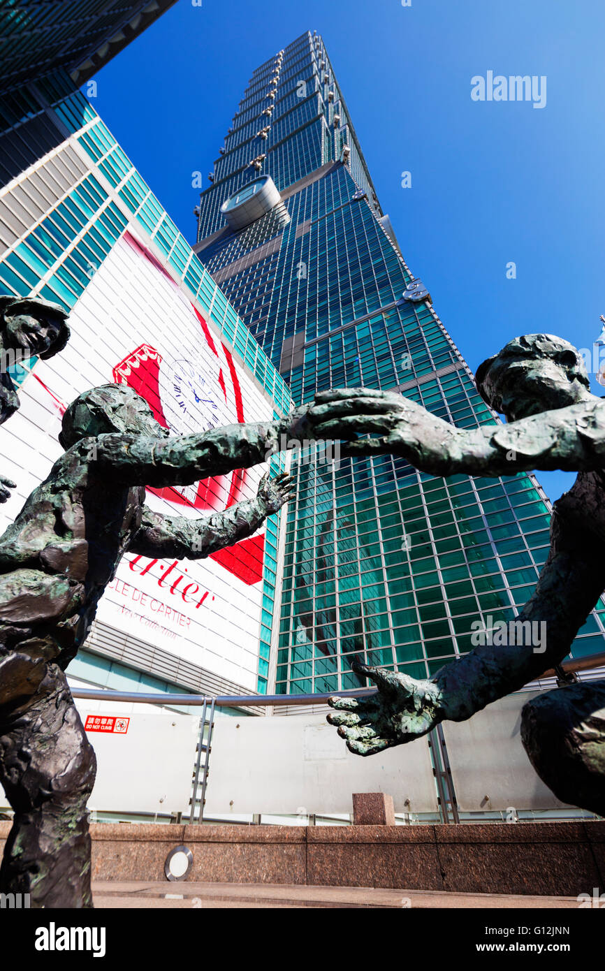 Taipei 101 building skyscraper immagini e fotografie stock ad alta ...