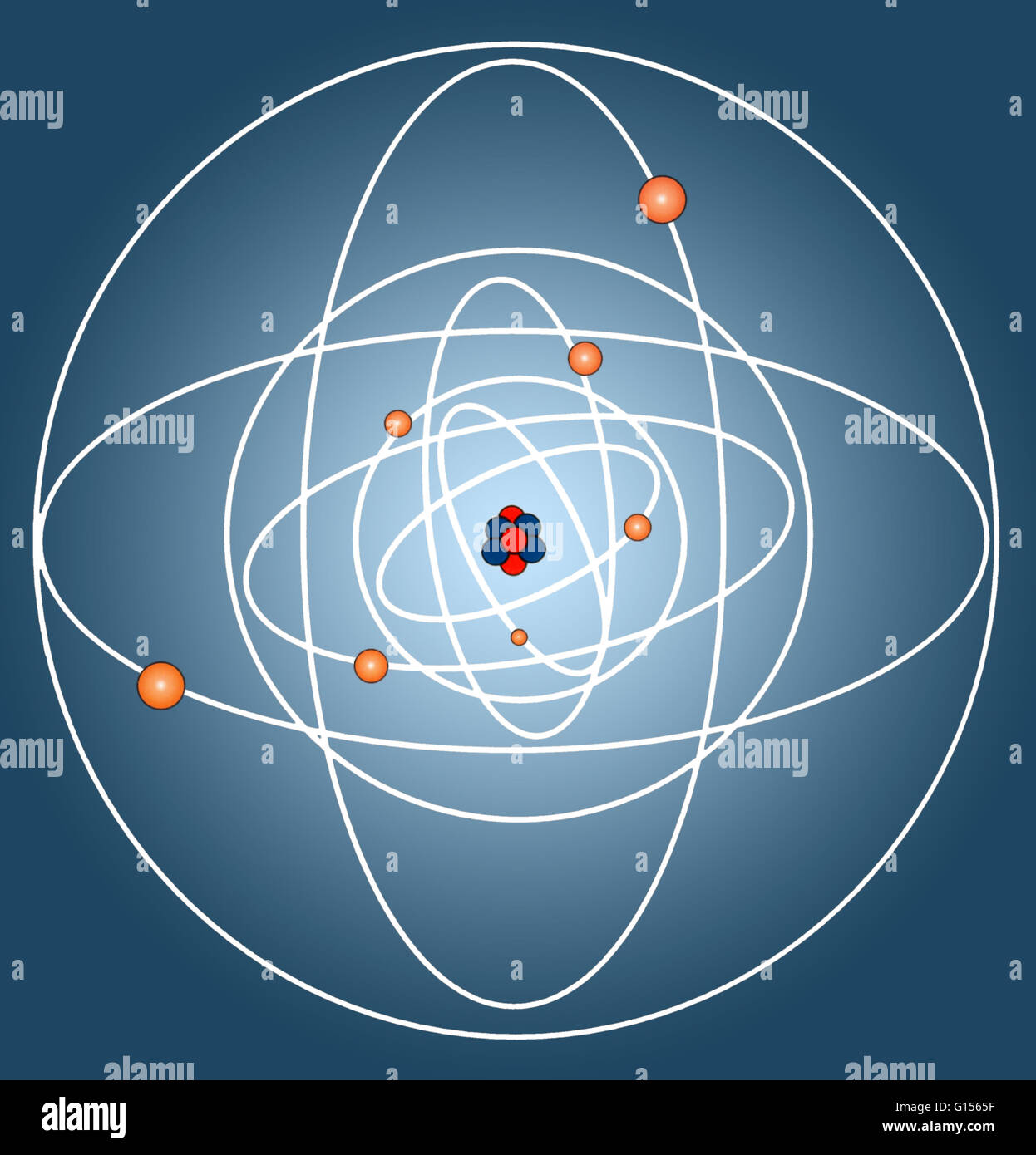 Modello atomico a orbitali immagini e fotografie stock ad alta ...
