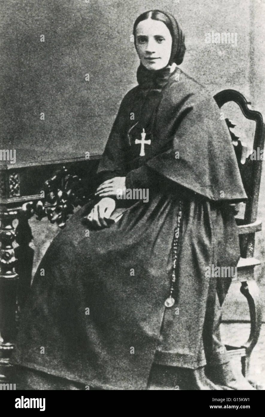 Ritratto di Santa Francesca Saverio Cabrini circa 1880. Madre Cabrini è noto per la sua attività ...
