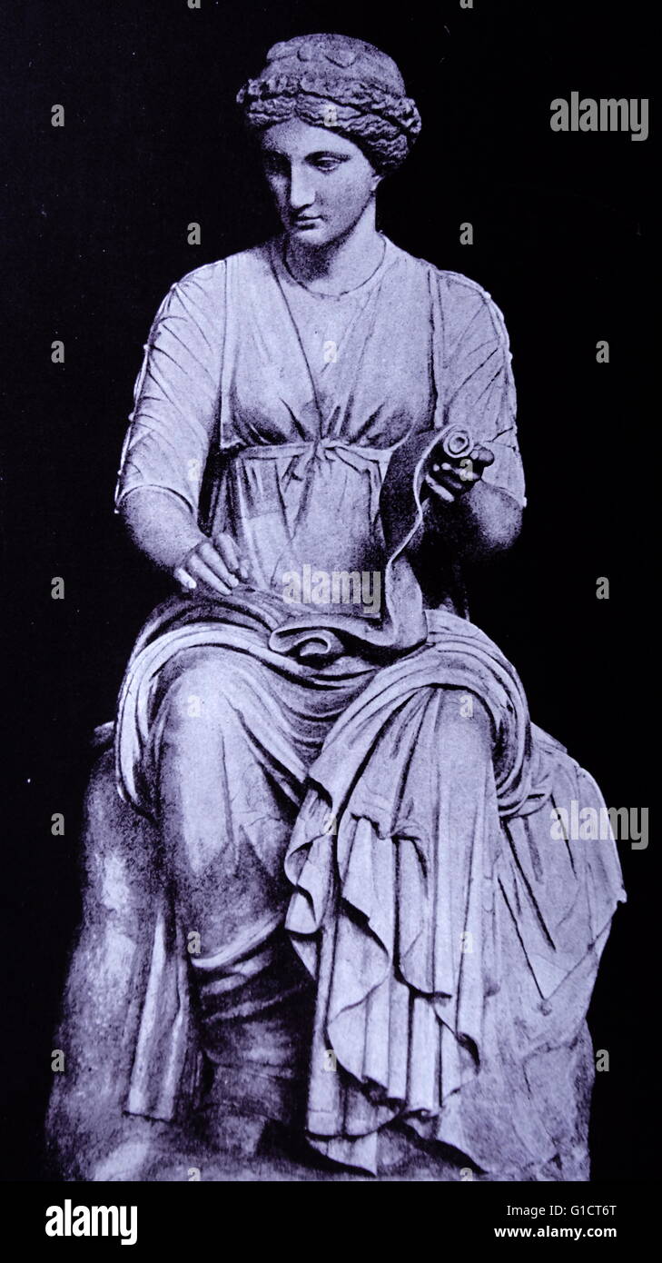 Statua di Clion, la musa della Storia Foto stock - Alamy