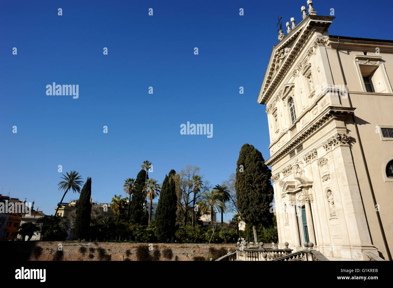 Italia, Roma, chiesa dei Santi Domenico e Sisto e Villa Aldobrandini ...