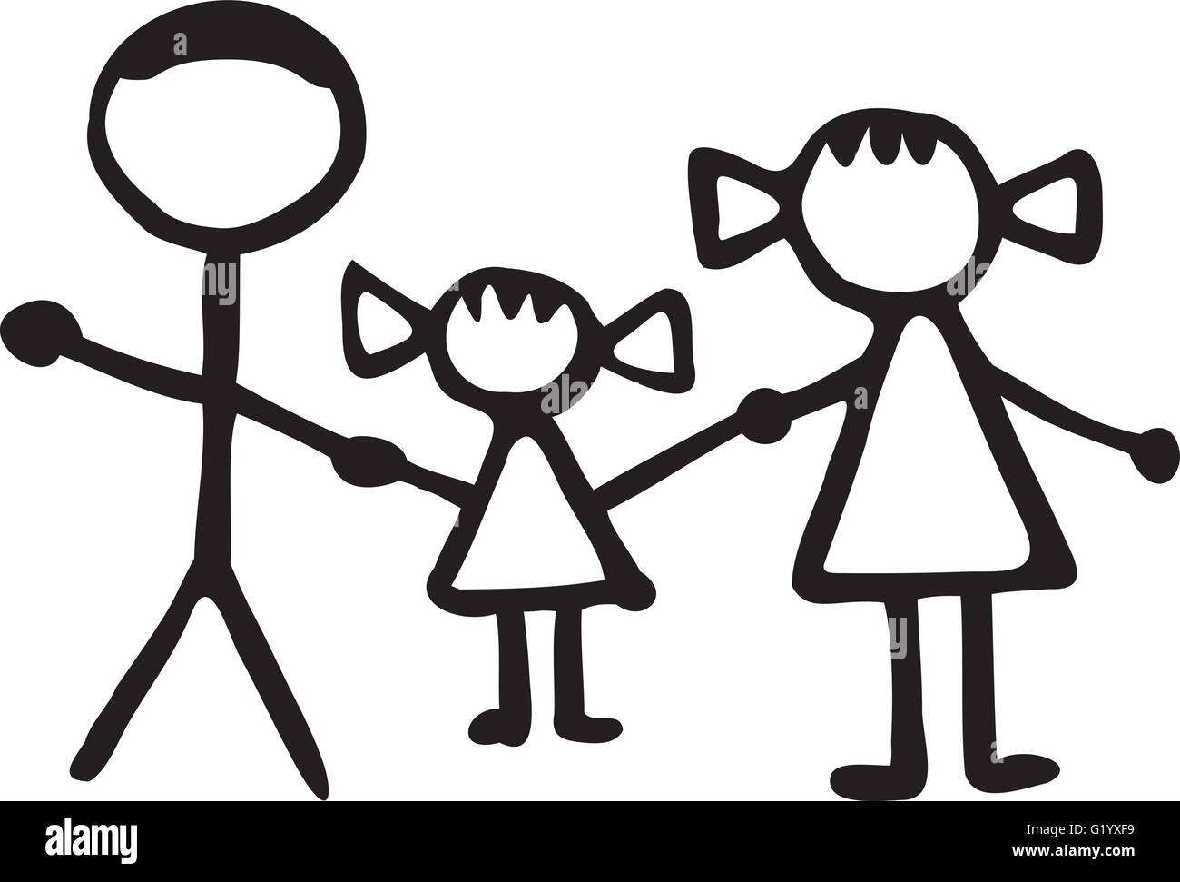 Stickman girl immagini e fotografie stock ad alta risoluzione - Alamy