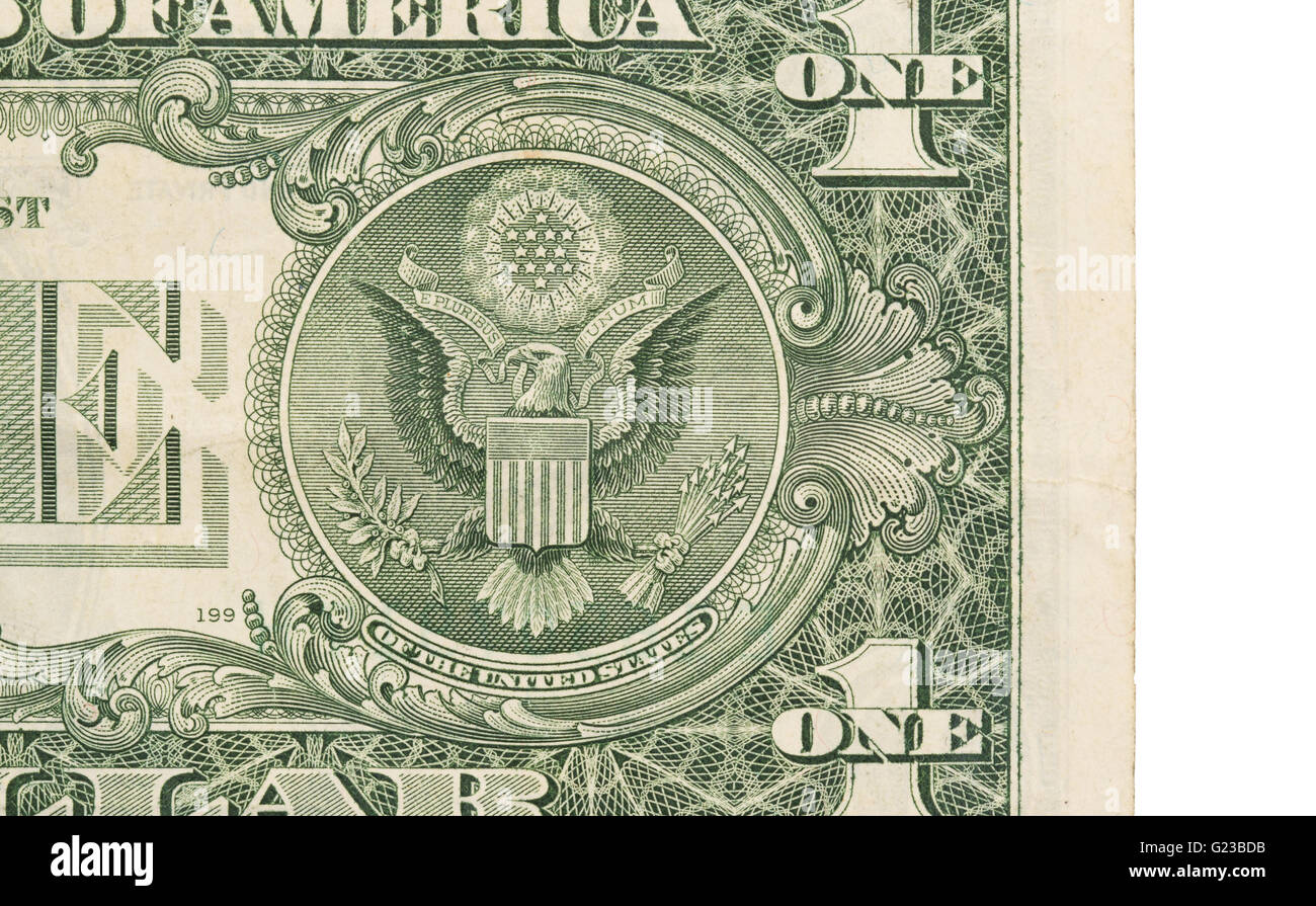 Us one dollar bill reverse immagini e fotografie stock ad alta ...