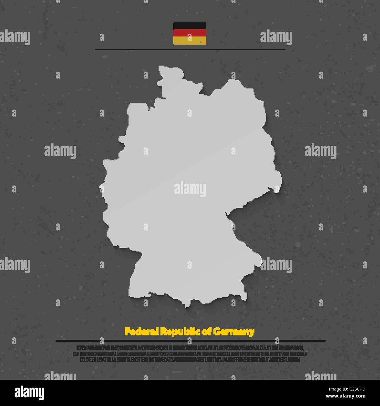 Mappa politica della germania Immagini Vettoriali Stock - Alamy