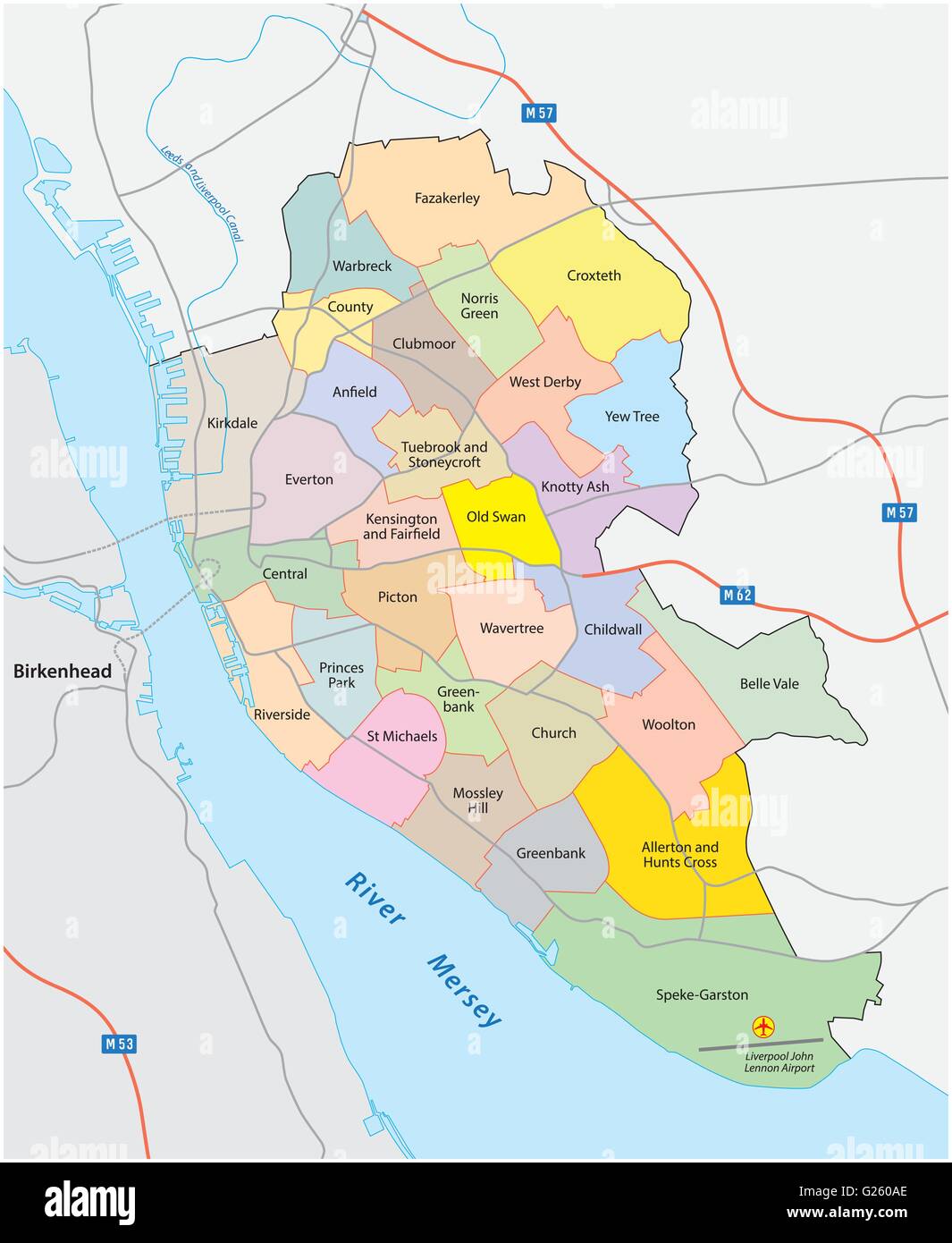 Mappa di liverpool immagini e fotografie stock ad alta risoluzione - Alamy